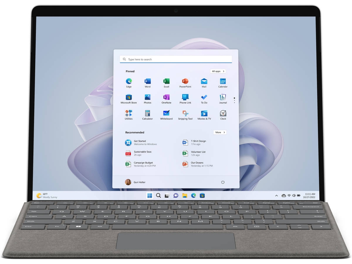 MICROSOFT Surface Pro 9 (13'' - Intel Core i5-1235U - RAM: 16 GB - 256 ...