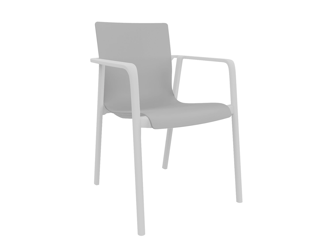 Silla Porto - Blanco/Gris | Worten.pt