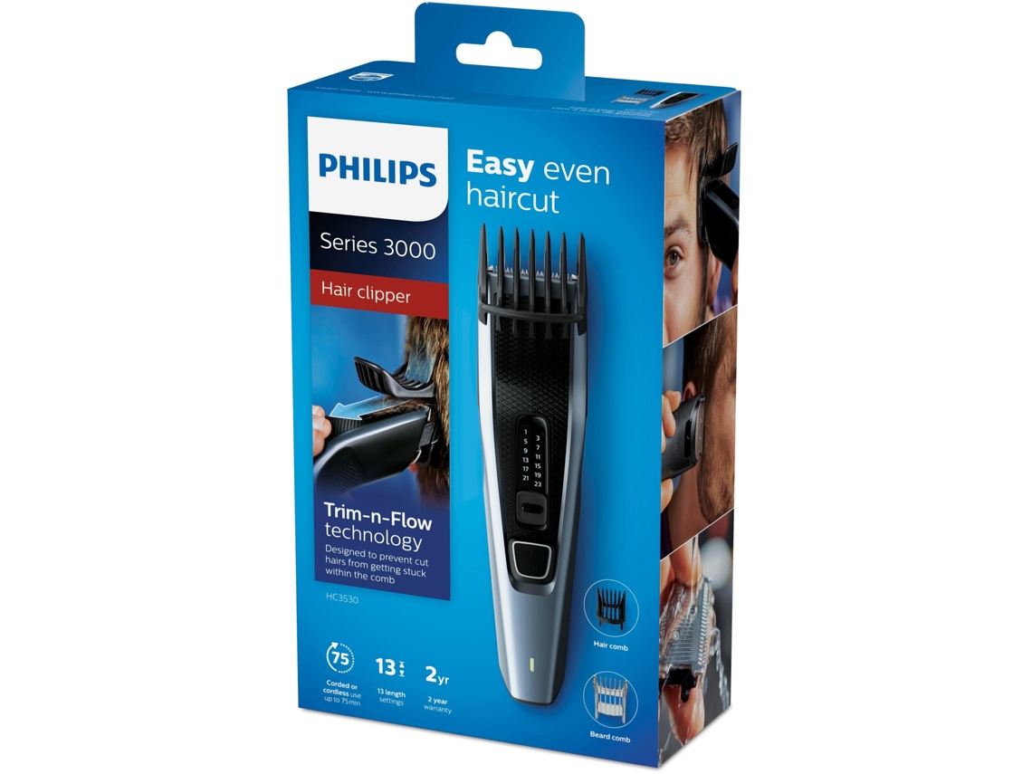 Aparador de Cabelo PHILIPS HC3530/15 (Autonomia 75 min) | Worten.pt