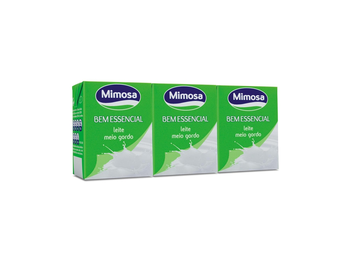 Leite UHT Meio Gordo Mimosa 3x200 ml | Worten.pt