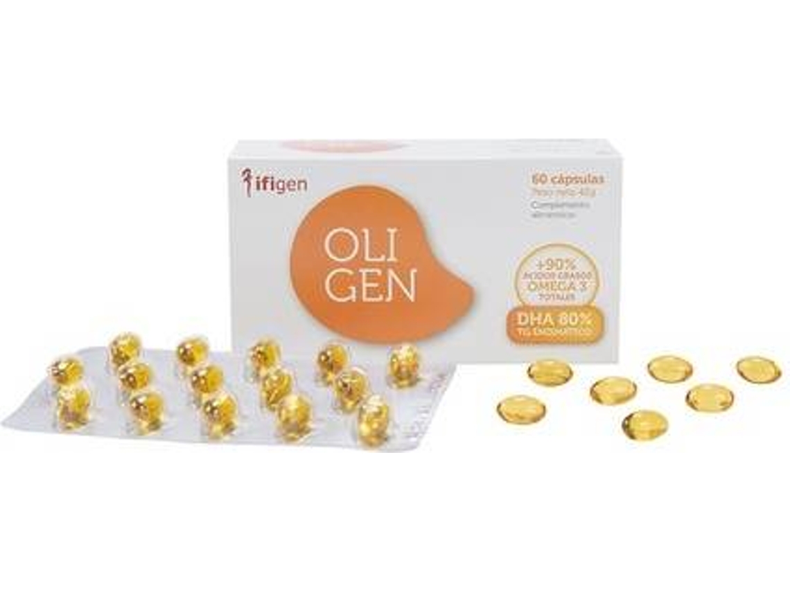 Suplemento Alimentar IFIGEN Oligen Dha % Tg Enzimático (60 cápsulas de 700mg) | Worten.pt