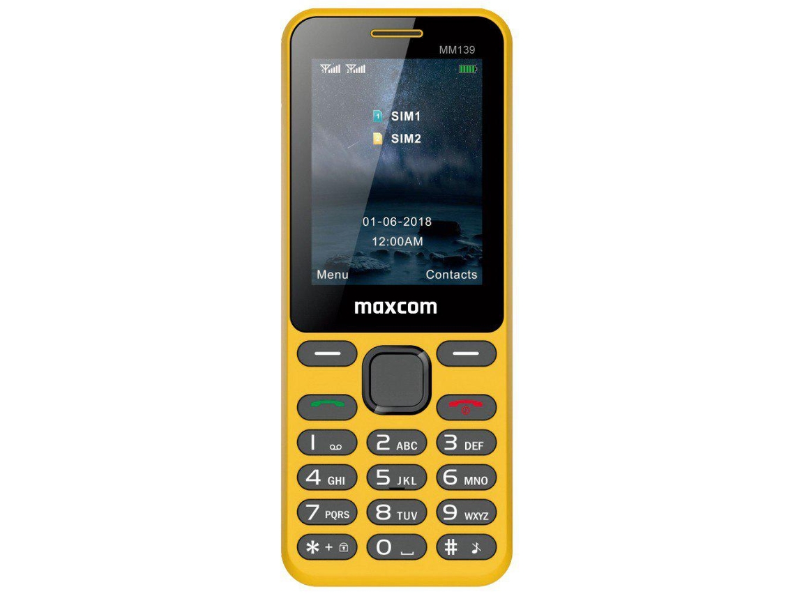 Telemóvel MAXCOM Classic MM139 (2.4'' - Amarelo) | Worten.pt