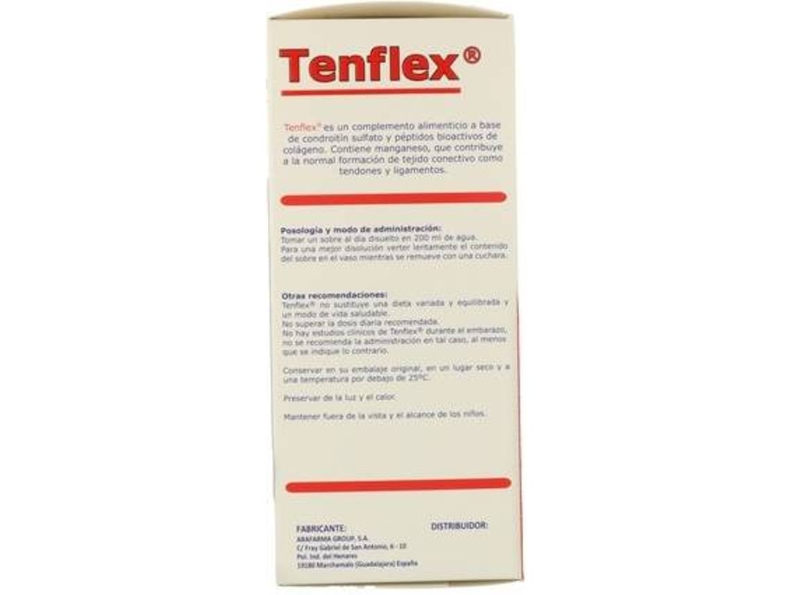 Suplemento Alimentar ARAFARMA Tenflex (30 carteiras de 11.6g (Laranja ...