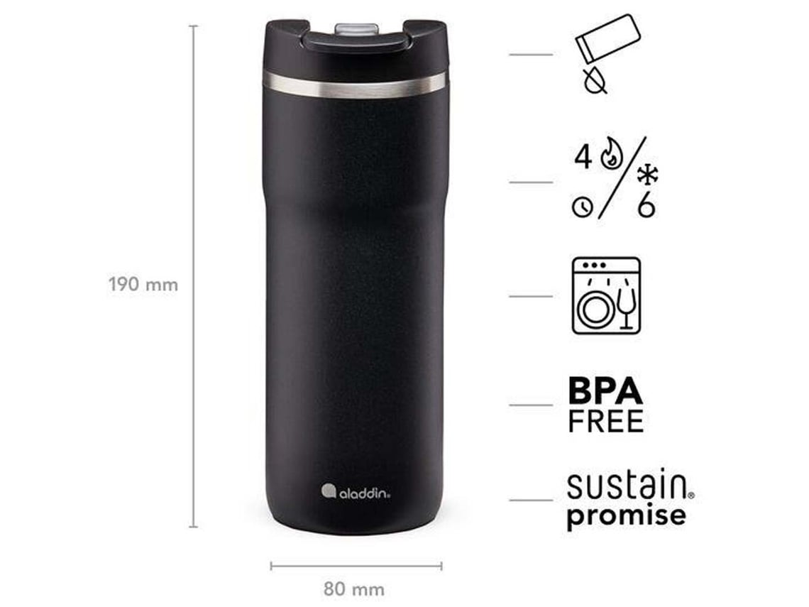 Termo ALADDIN Thermo de aço inoxidável java thermavac™ leak-lock ...