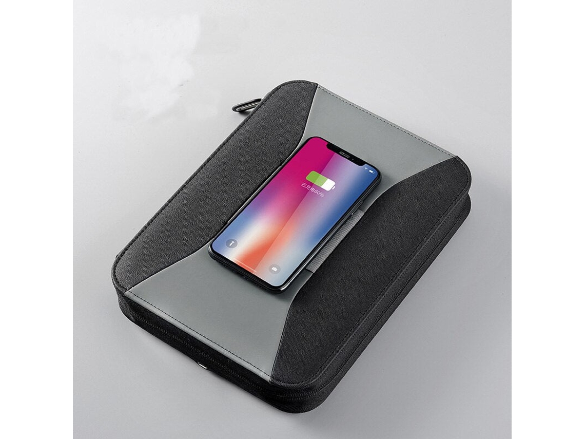 Notebook Com Carregador Sem Fio SLOWMOOSE (Cinza Claro) | Worten.pt