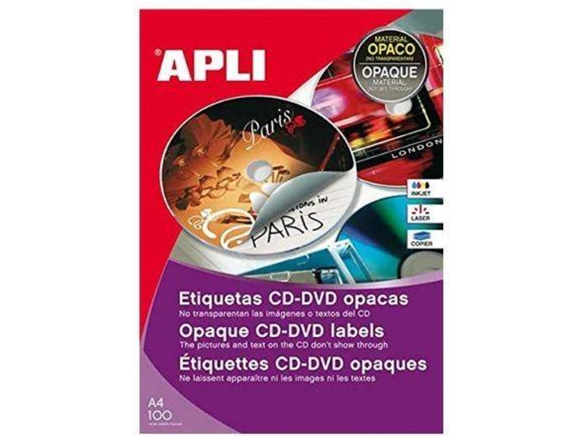 Etiquetas APLI 10294 para CD-DVD | Worten.pt
