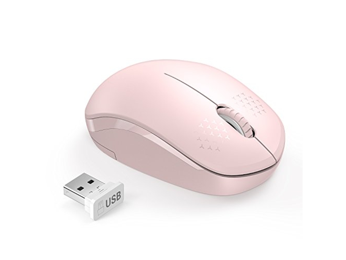 Rato Sem Fio, Rato Silencioso 2.4G Com Receptor Usb - Visto Rato De ...