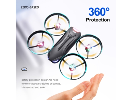 Mini Drone MDUG V16 com Luz de cores (1080P - Autonomia: 12 min - 1 ...