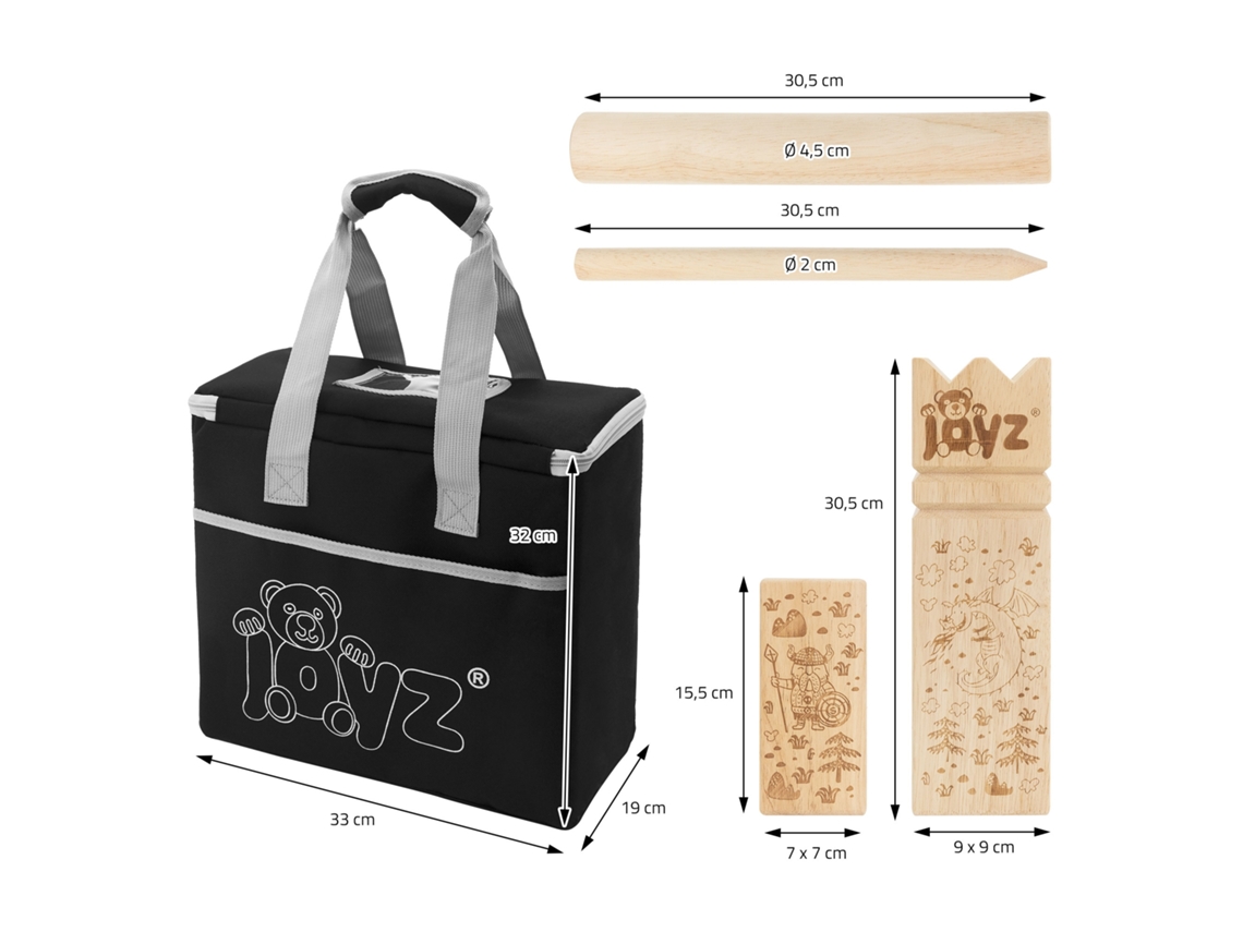 Xxl Kubb Game Xadrez Viking com 21 Elementos de Jogo Natureza em Madeira JOYZ | Worten.pt