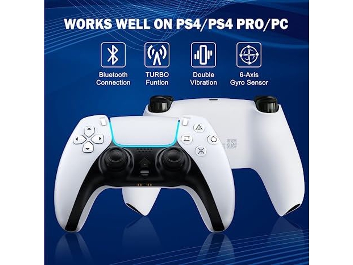 Comando PS4 ENZONS (Wireless - Branco) | Worten.pt