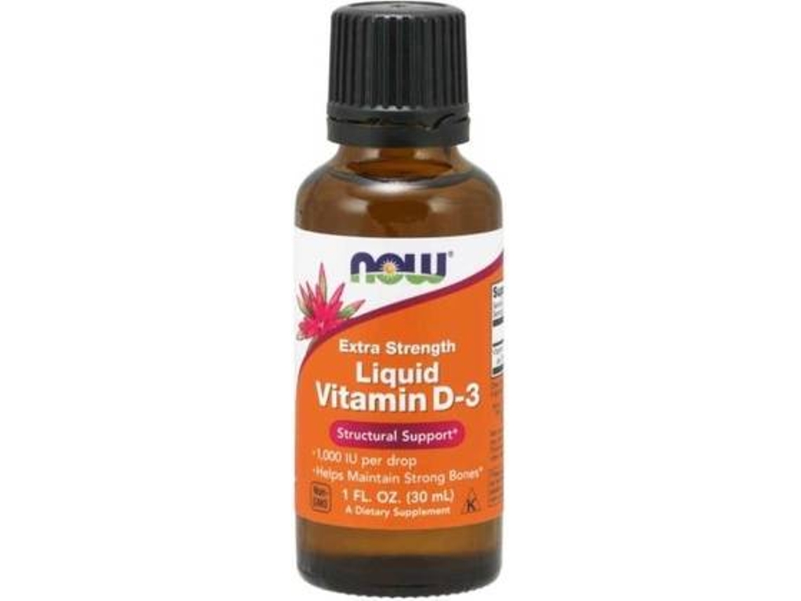 Suplemento Alimentar NOW Vitamina D Extra Forte (30 ml) | Worten.pt