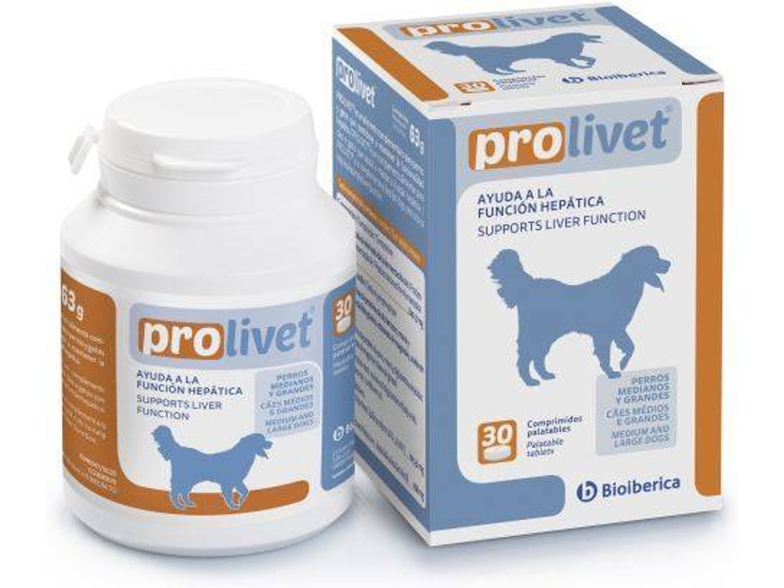 Complemento Alimentar para Cães BIOIBERICA Prolivet (30 Comprimidos ...