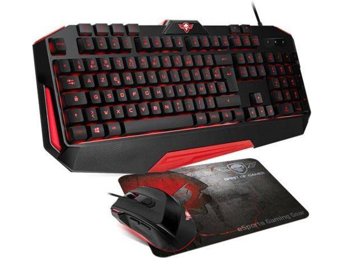 Kit SPIRIT OF GAMER 3 em 1 (Teclado + Rato + Tapete de Rato) | Worten.pt