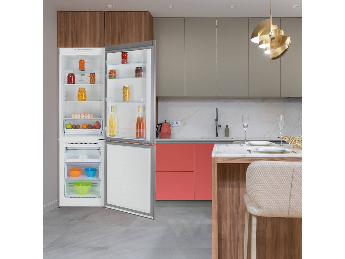 Frigorífico Combinado BOSCH KGN36NLEA (No Frost - 186 cm - 302 L - Inox ...