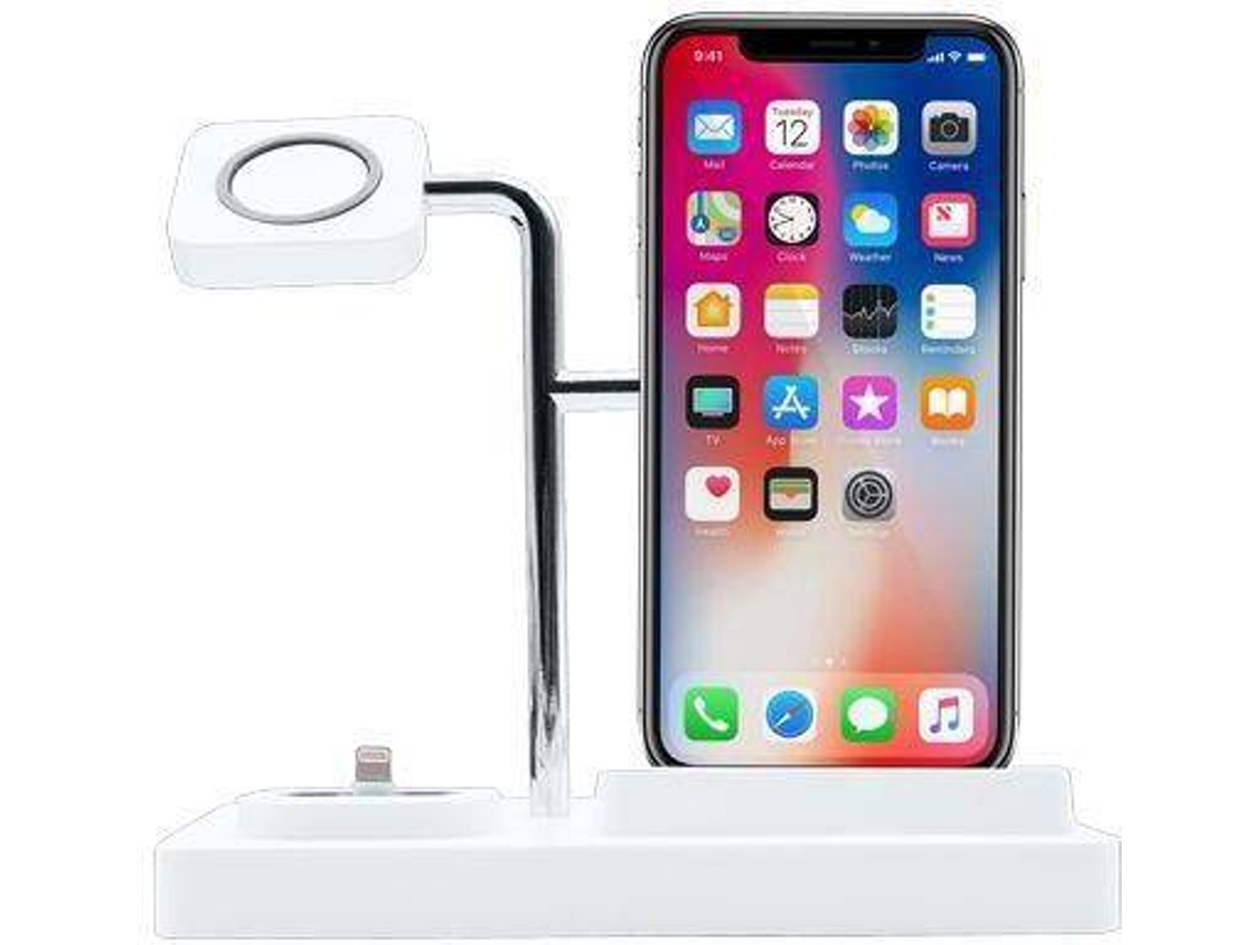Carregador wireless MACALLY 3 em 1 Branco | Worten.pt