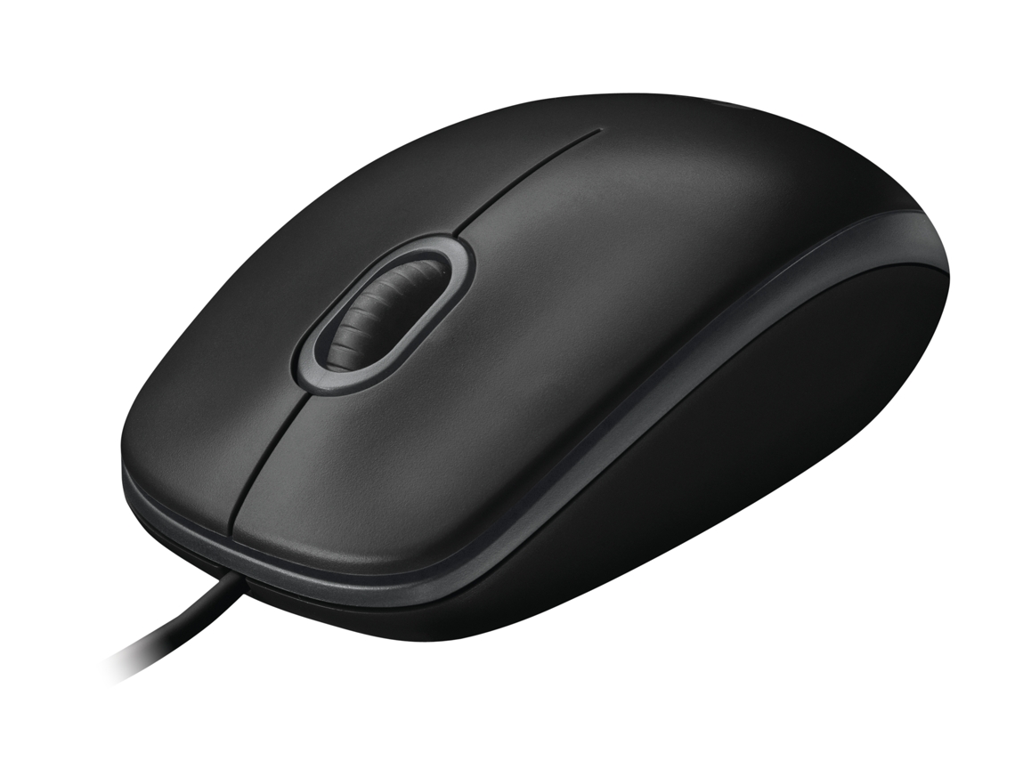 Rato LOGITECH B100 (Cabo USB - Regular - 800 dpi - Preto) | Worten.pt