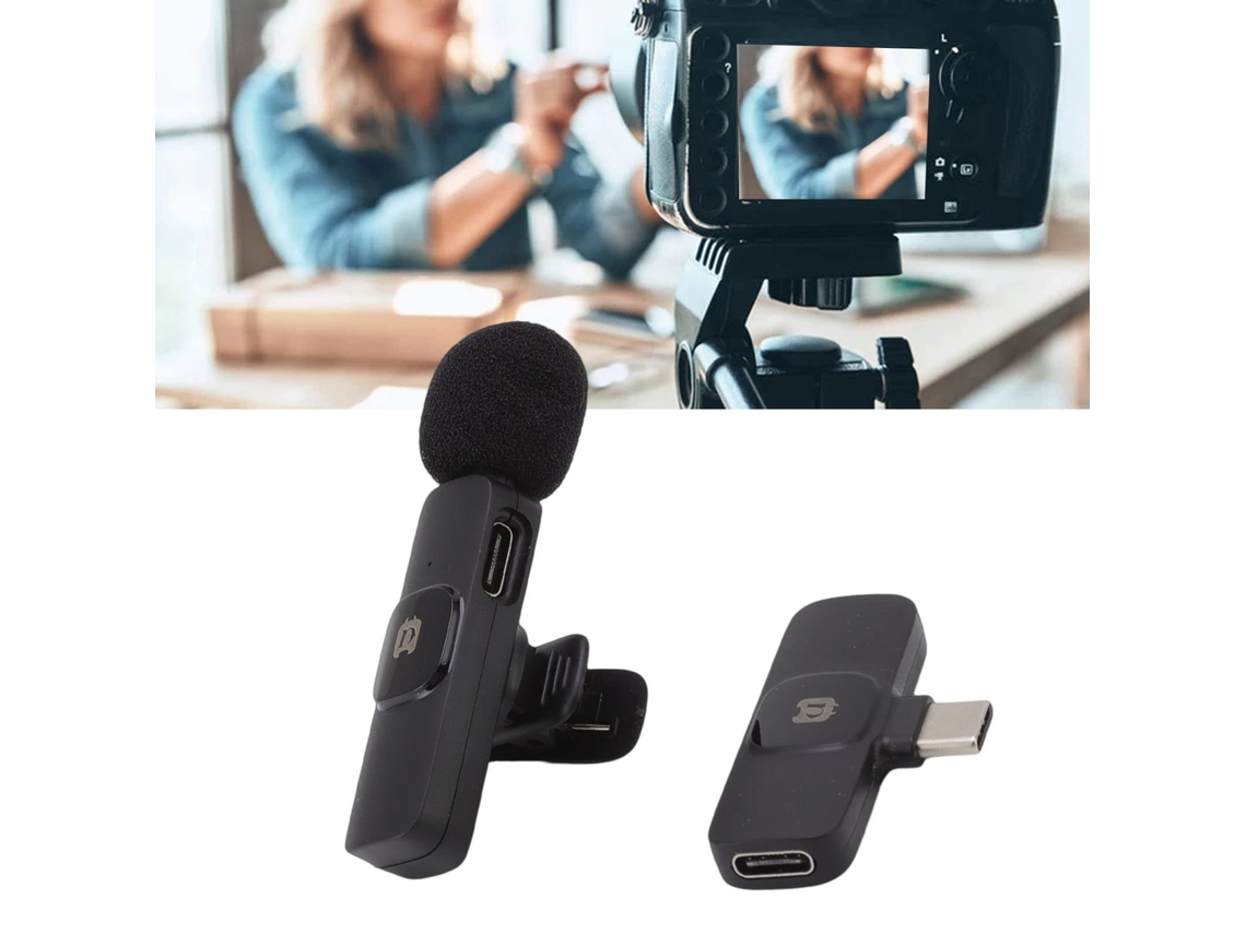 Microfone Cravate Sans Fils 2.4Ghz Micro Wireless Lapela 1 Emmetteur ...