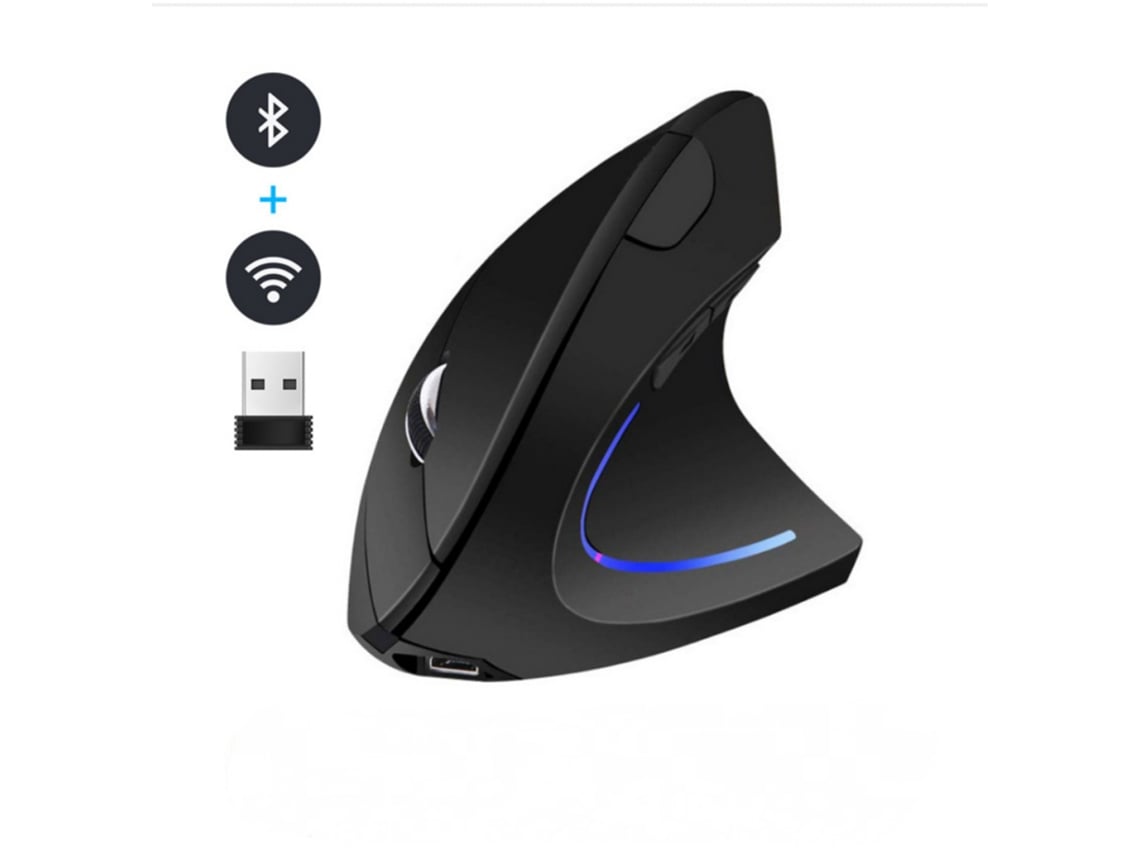 Mouse Vertical Sem Fio, 800/1000/1200/1600 Dpi Ajustável De Alta ...