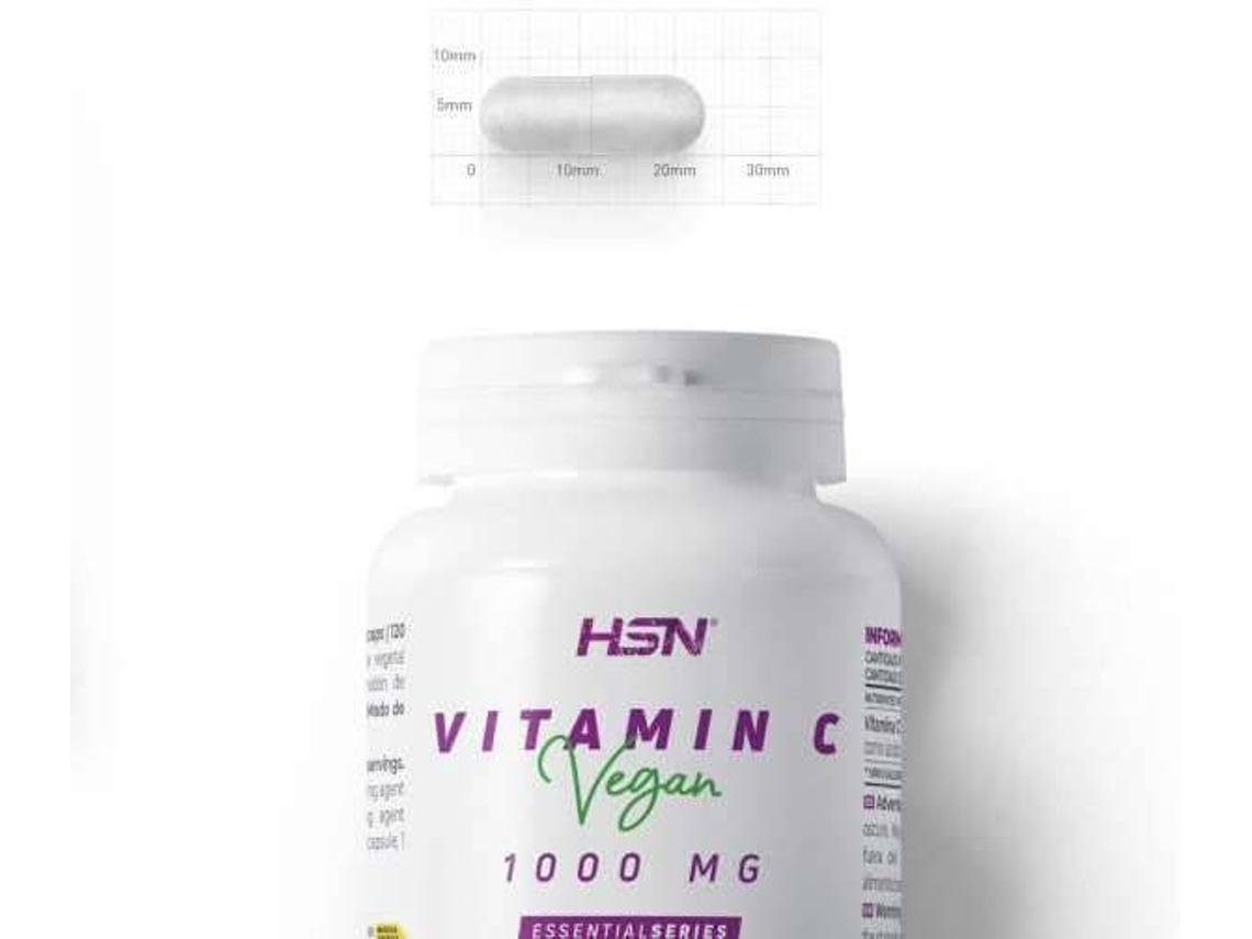 Suplemento Alimentar HSN Vitamina C (240 veg caps) | Worten.pt