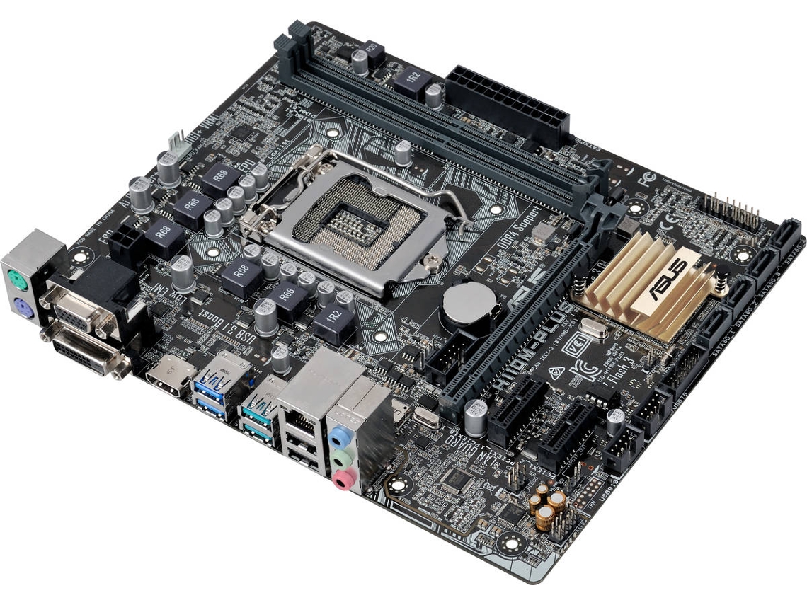 Motherboard ASUS H110M-Plus (Socket LGA 1151 (Socket H4) - Intel H110 - Micro ATX) | Worten.pt