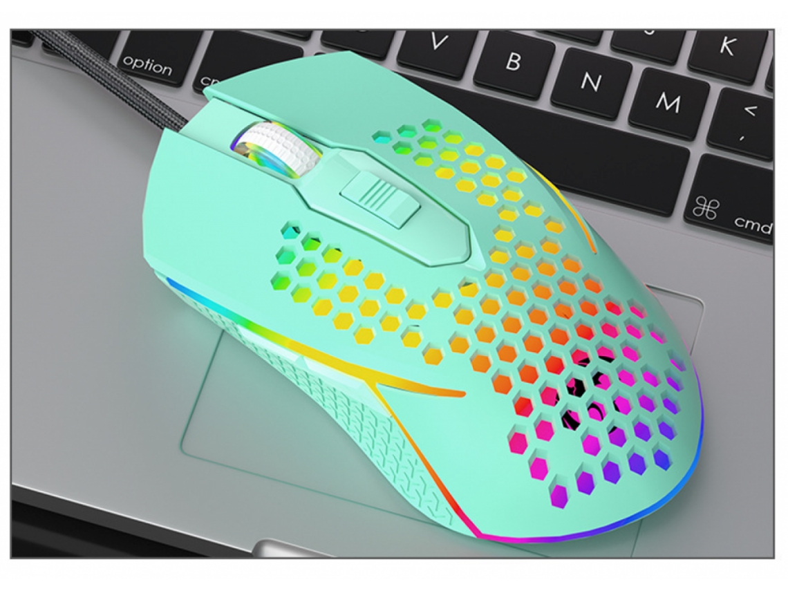 Mouse Para Jogos, Mouse Para Jogos Ergonômicos Com Fio Com 6 Botões ...