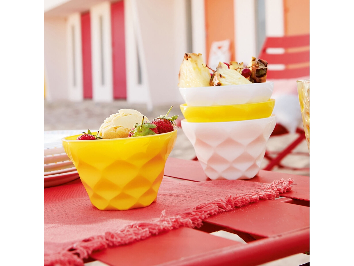 Copo para Gelados e Batidos Luminarc Iced Diamant Amarelo Vidro 200 Ml ...