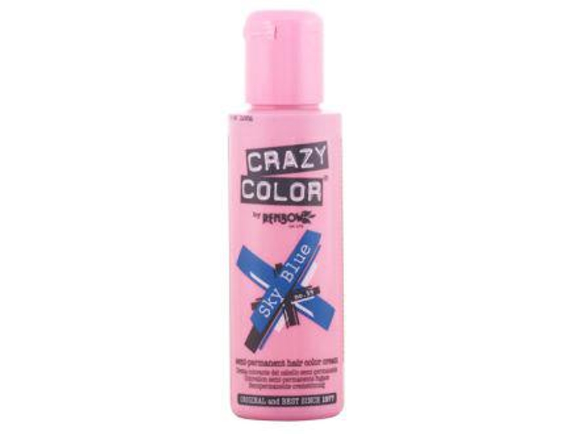 Coloração Semi Permanente CRAZY COLOR Sky Blue no. 59 (100 ml) | Worten.pt