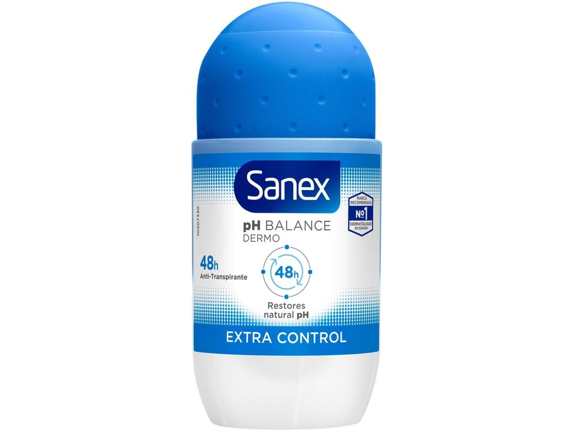 Desodorizante Roll On SANEX Dermo Extra Control 48H (6 x 50 ml) | Worten.pt