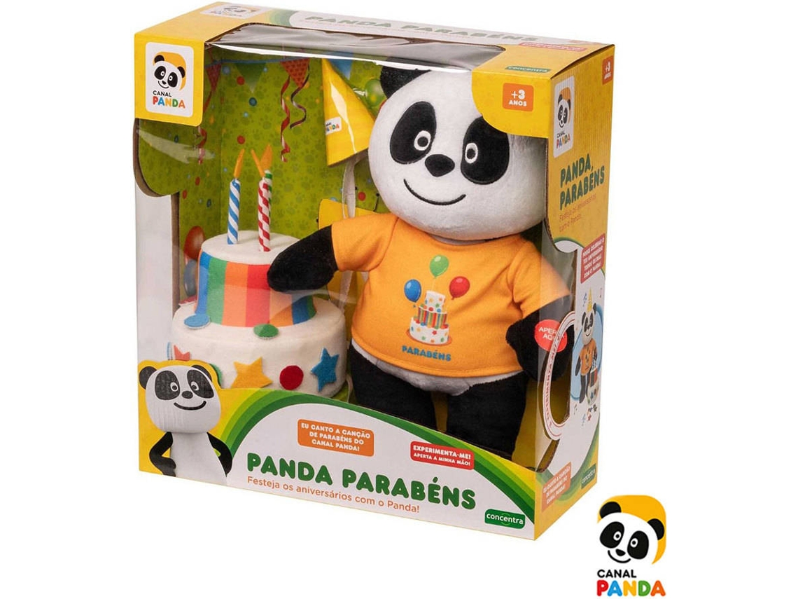 Peluche CONCENTRA Panda Parabéns | Worten.pt