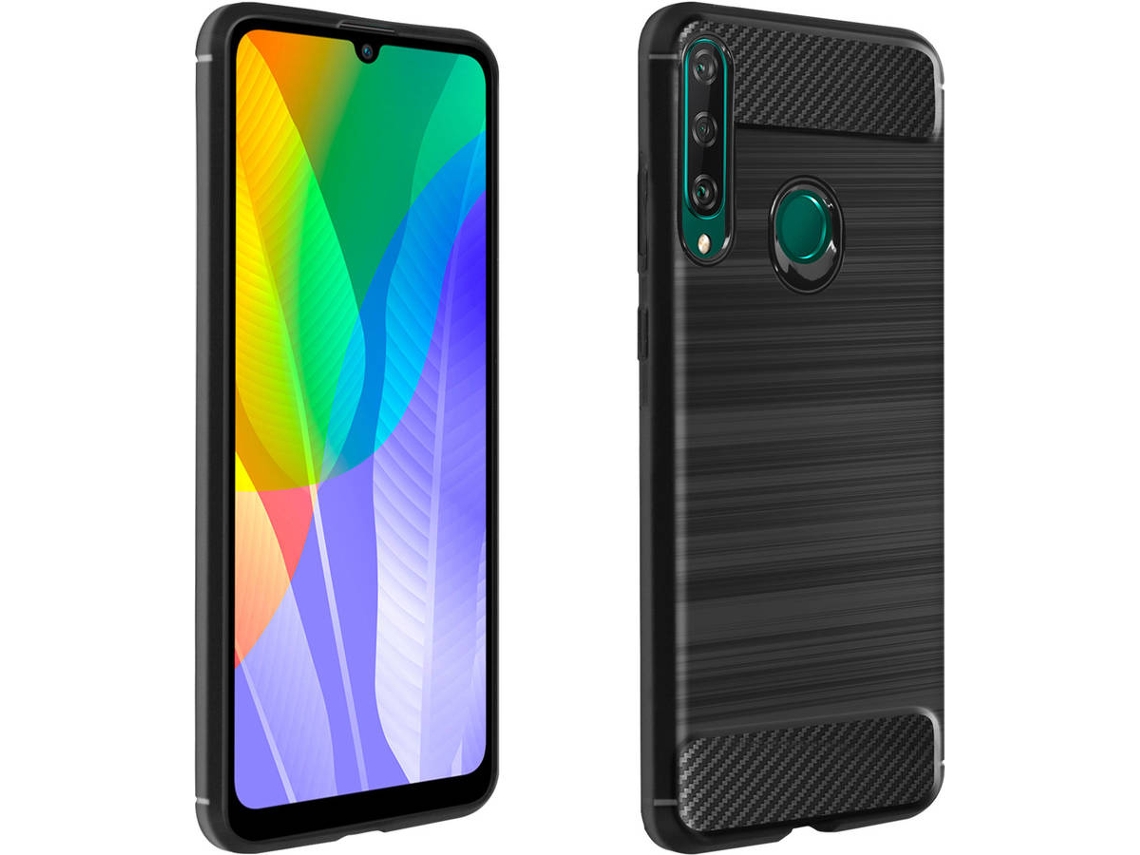 Capa Huawei Y6p AVIZAR BACK-CARBRUSH-BK-Y6NP Preto | Worten.pt