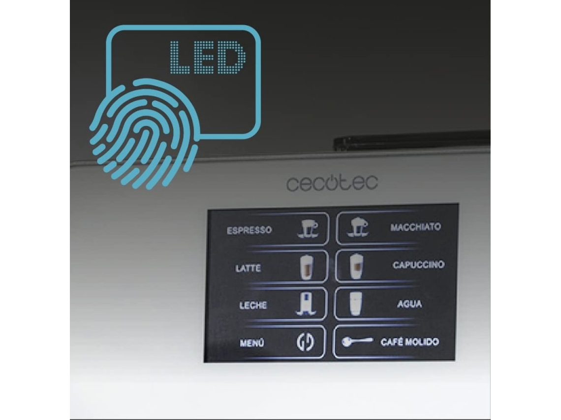Máquina de Café Automática CECOTEC SuperPower Matic-Ccino 8000 | Worten.pt