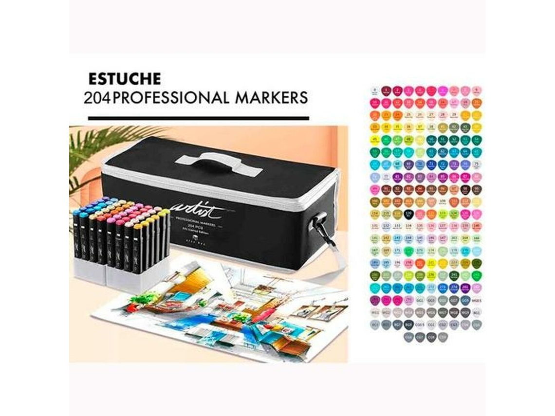 Conjunto de Canetas de Feltro Alex Bog Luxury Canvas Gama Artist Estojo ...