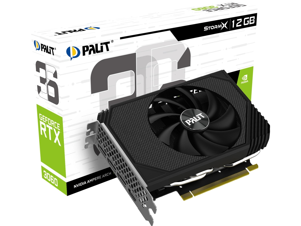 Placa Gráfica PALIT GeForce RTX 3060 (NVIDIA - 12 GB GDDR6) | Worten.pt