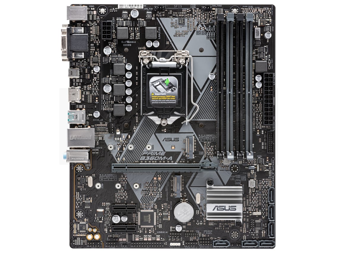 Motherboard ASUS Prime B360M-A (Socket LGA 1151 - Intel B360 - Micro ...