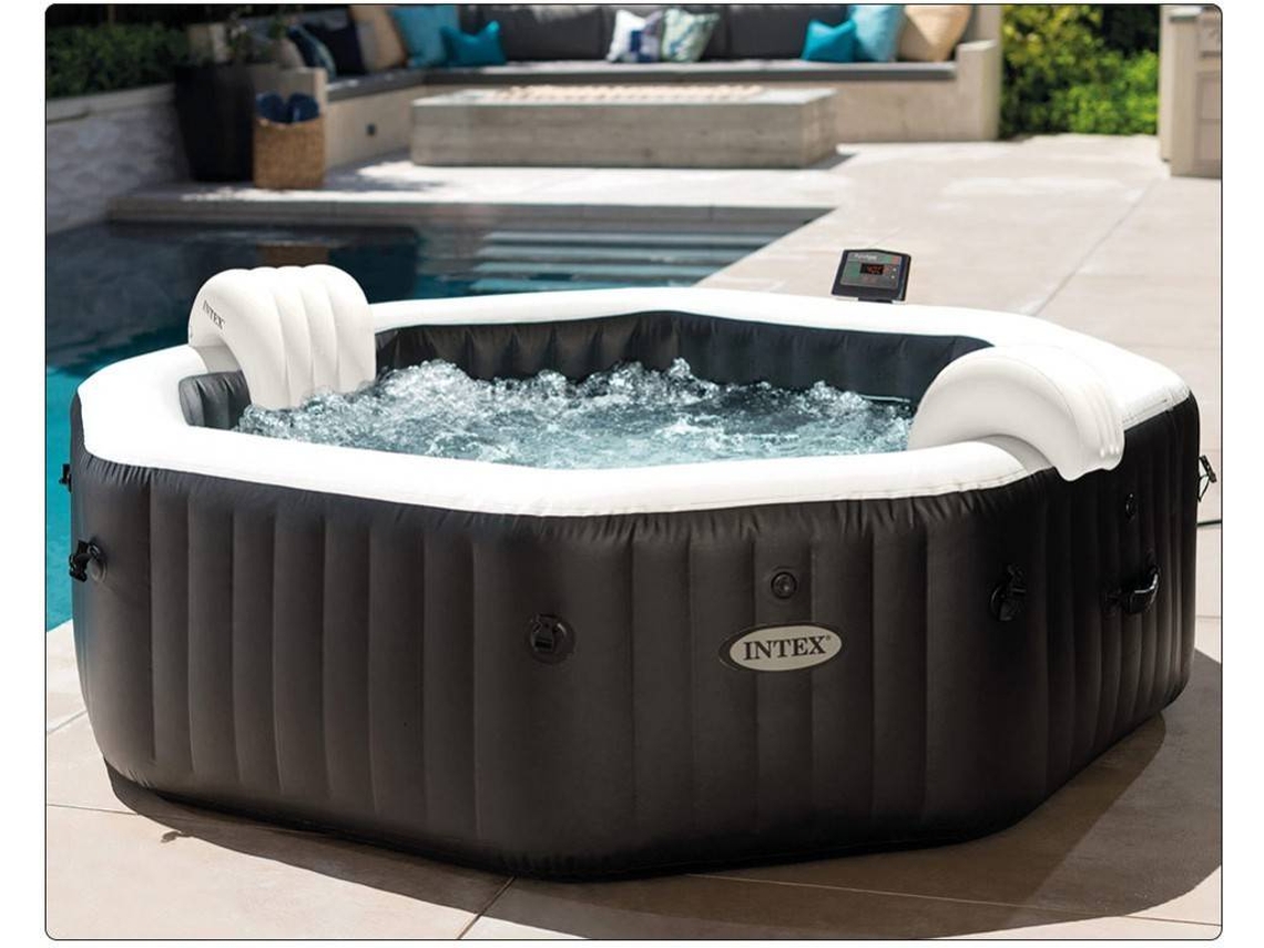 Spa Inflável INTEX (Preto - PVC - 218x71 cm - 1.098 L) | Worten.pt