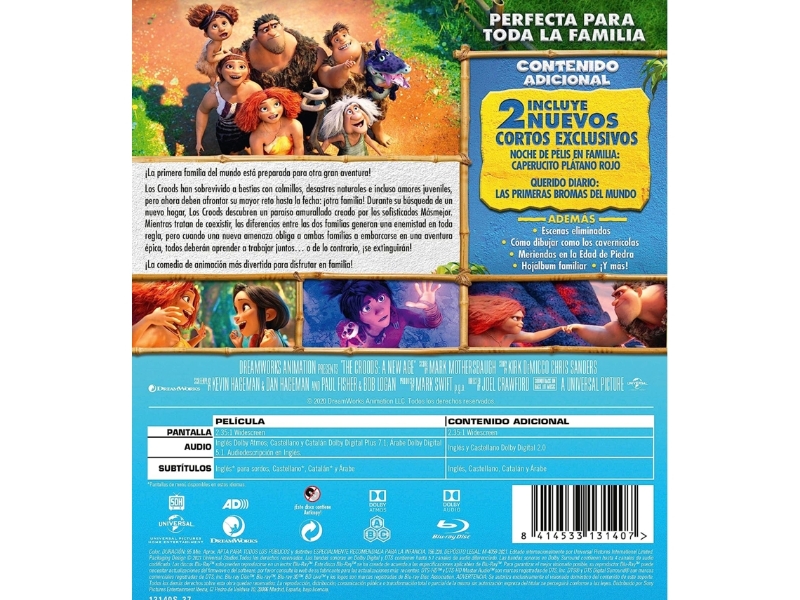 DVD The Croods: a New Age / Los Croods 2: Una Nueva Era Blu Ray | Worten.pt