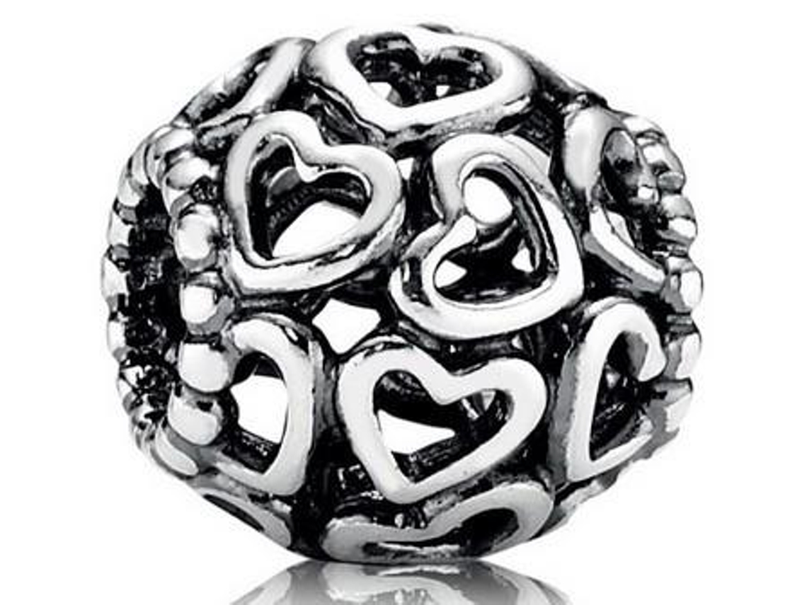 Joia PANDORA | CONTA PANDORA PRATA CORAÇÕES | Worten.pt