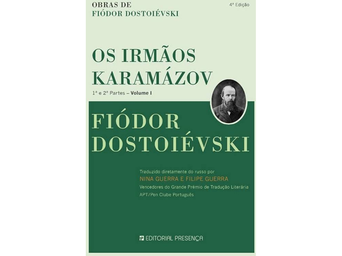 Livro Os Irmãos Karamázov 1º Vol De Fiodor Dostoievski Português