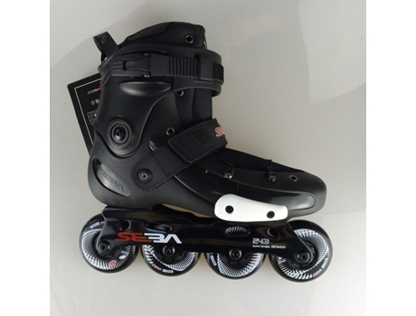 Patins Profissionais em Linha SLOWMOOSE (Rodas Pretas de 76-80 mm - 38 ...