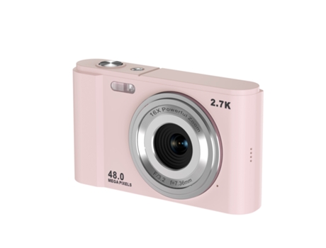 Câmara Digital Hd para Fotografia Doméstica Full Hd 2.7K 48Mp 16X Rosa ...