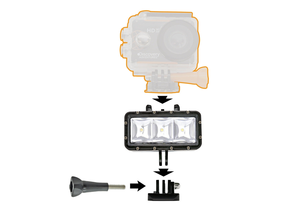 Action Cam Bresser Wp Led Torch For Action Cameras | Worten.pt