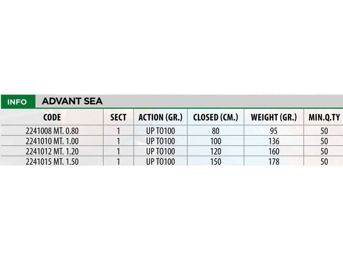 Cana de Pesca de Pesca de fundo LINEAEFFE Advant Sea (0.80 m) | Worten.pt