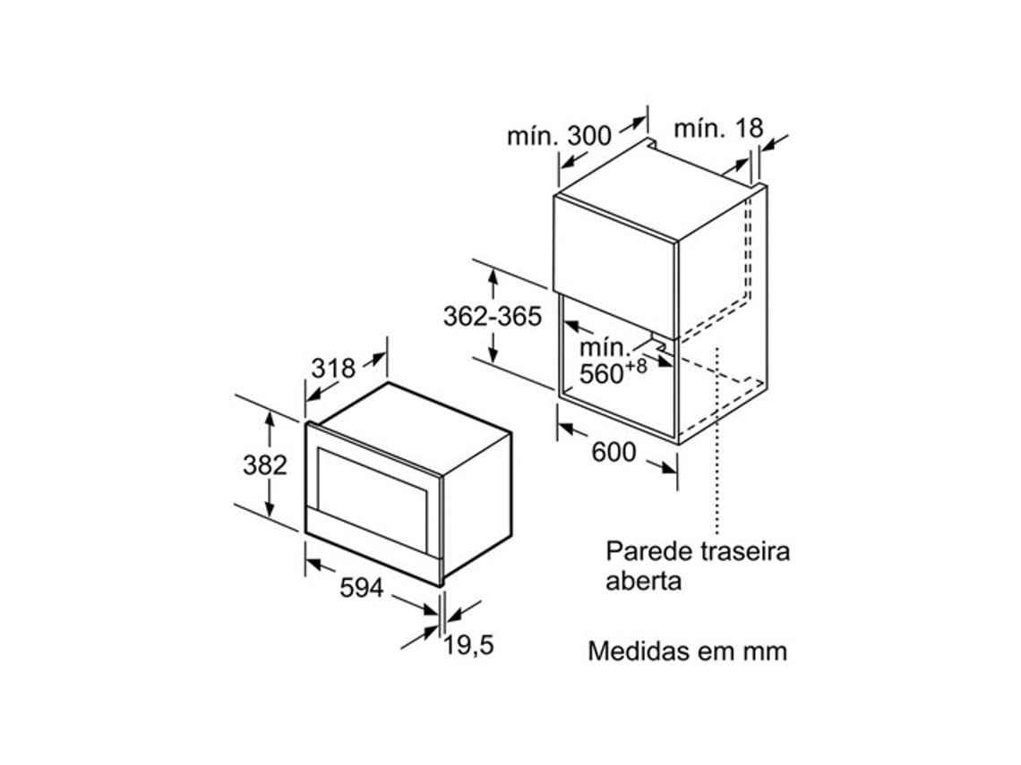 Micro-ondas Encastre SIEMENS BE634RGS1 (21 L - Com Grill - Inox ...