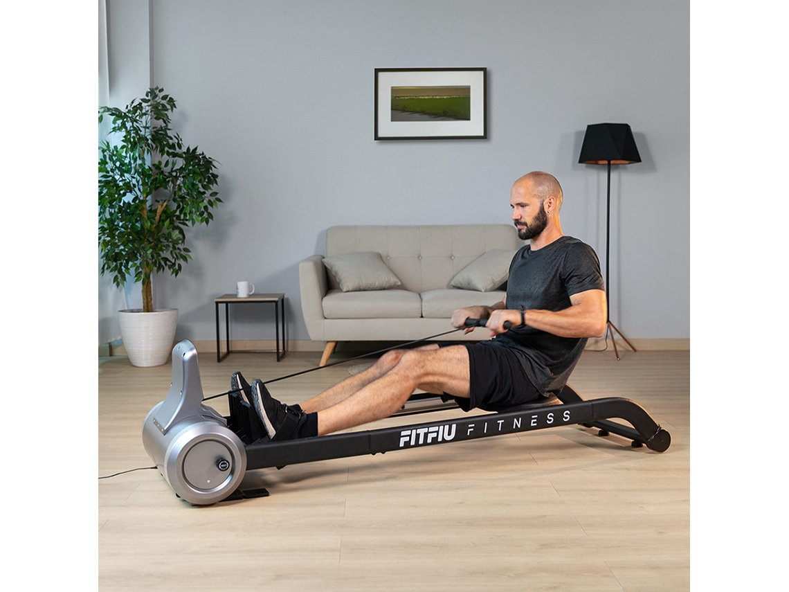 Máquina de Remo Dobrável Ra-500 com Resistência Magnética Ecrã Led e ...