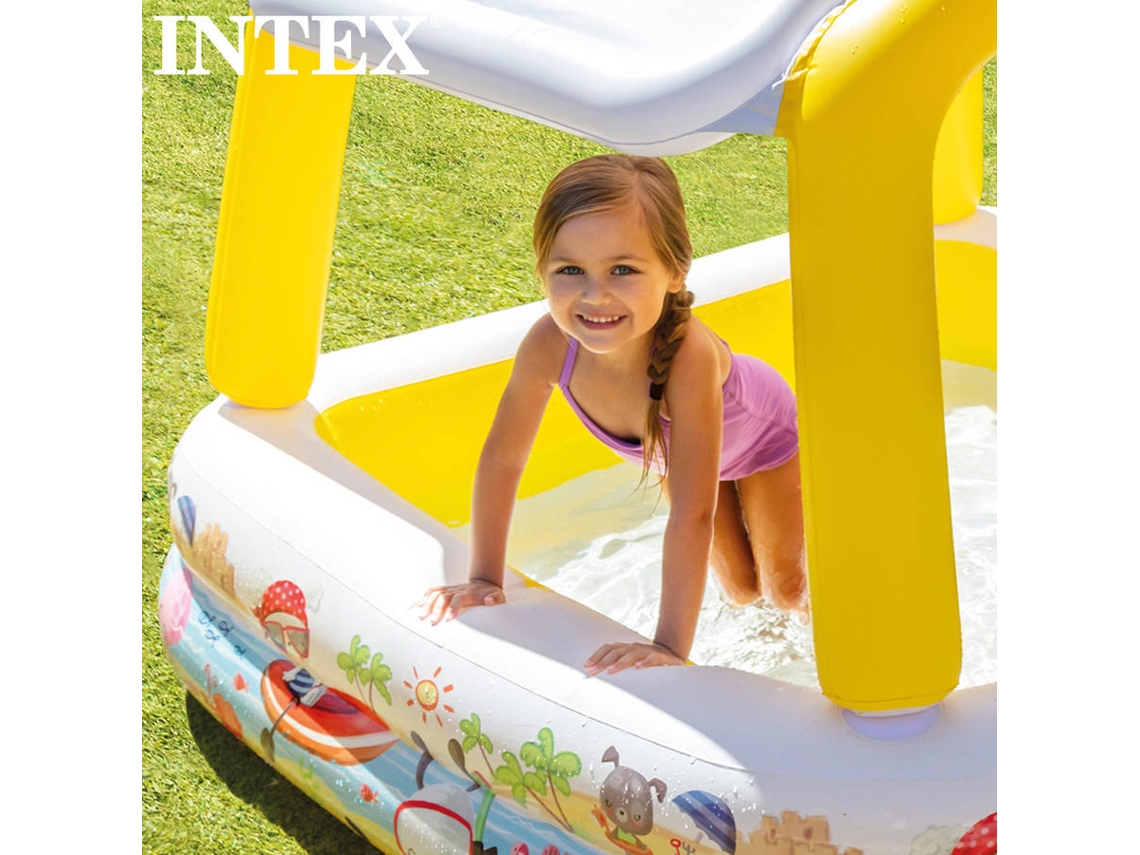 Piscina Insuflável INTEX Guarda-sol (157x157x122 cm - 280L) | Worten.pt