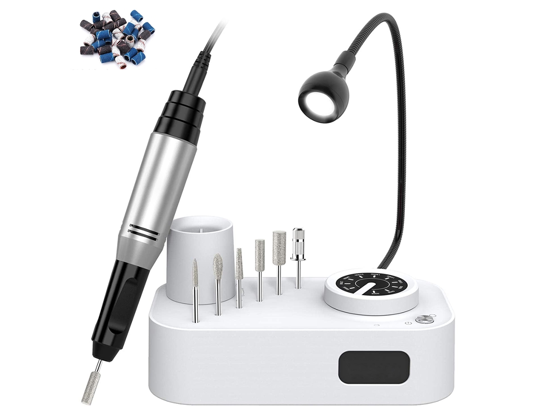 ELKUAIE Broca de Unhas Profissional Ferramentas de Moedor de Manicure ...