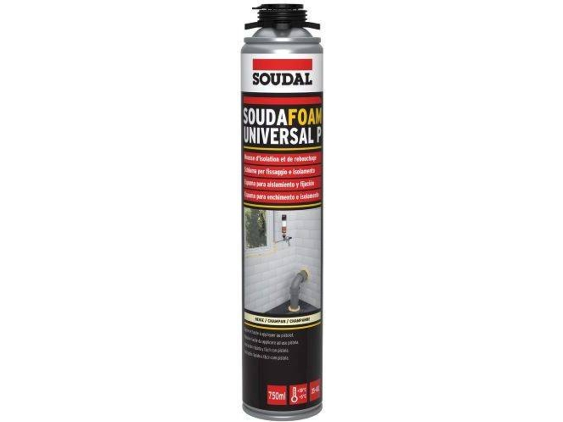 Espuma Poliuretano SOUDAL Universal para Pistola 750ml | Worten.pt