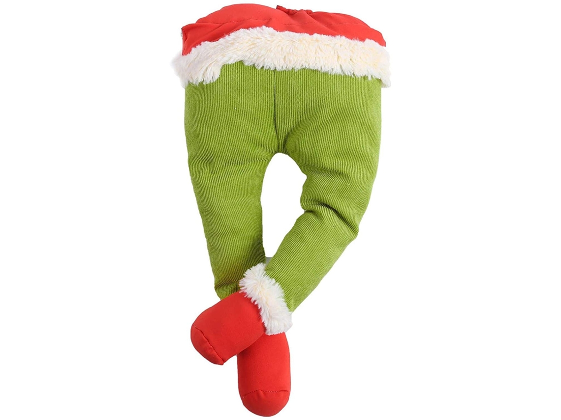 Pernas de Pelúcia Móveis de Serapilheira de Natal Grinch para ...
