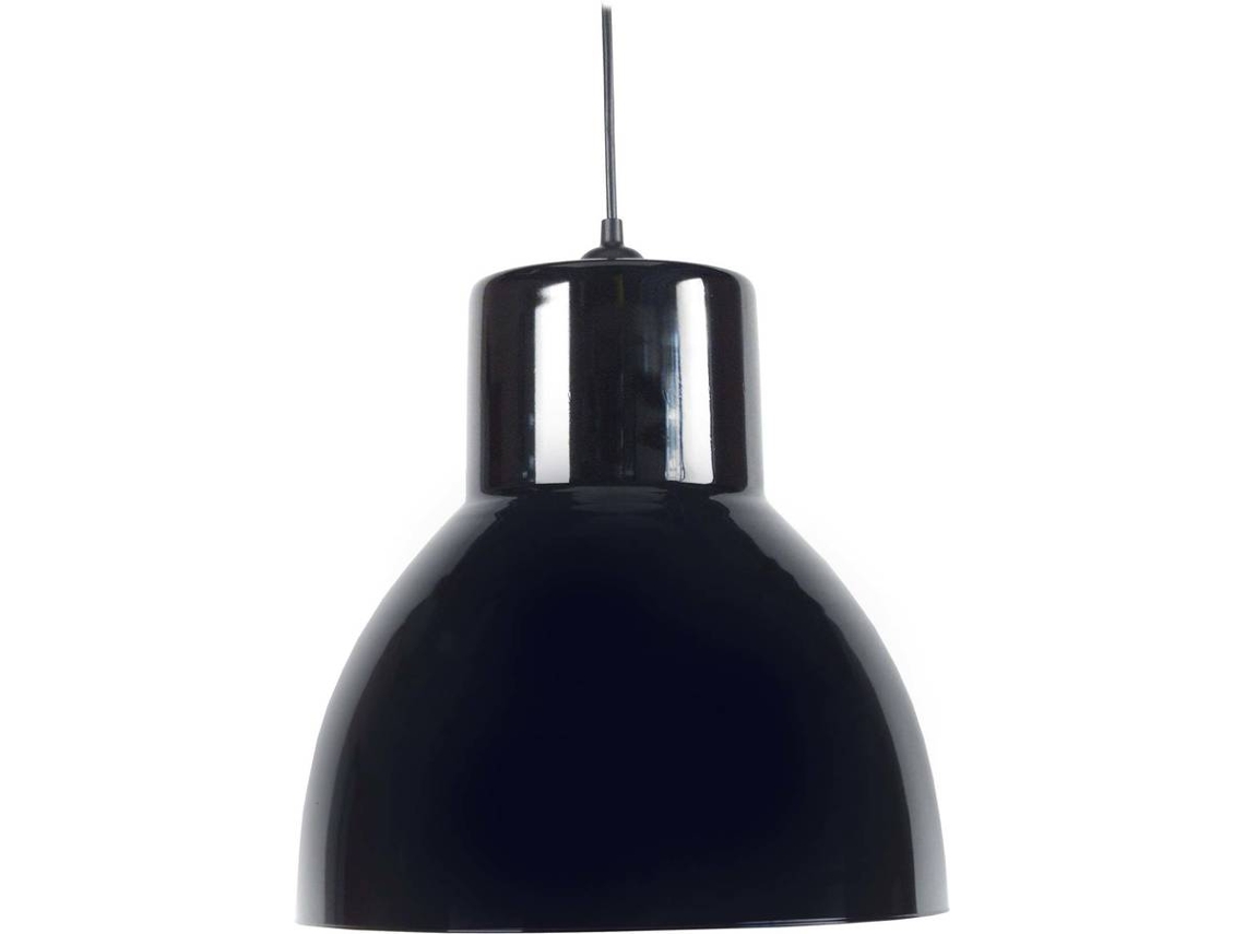 Candeeiro de Suspensão TOSEL Cloche Verre 30 12472 Preto | Worten.pt
