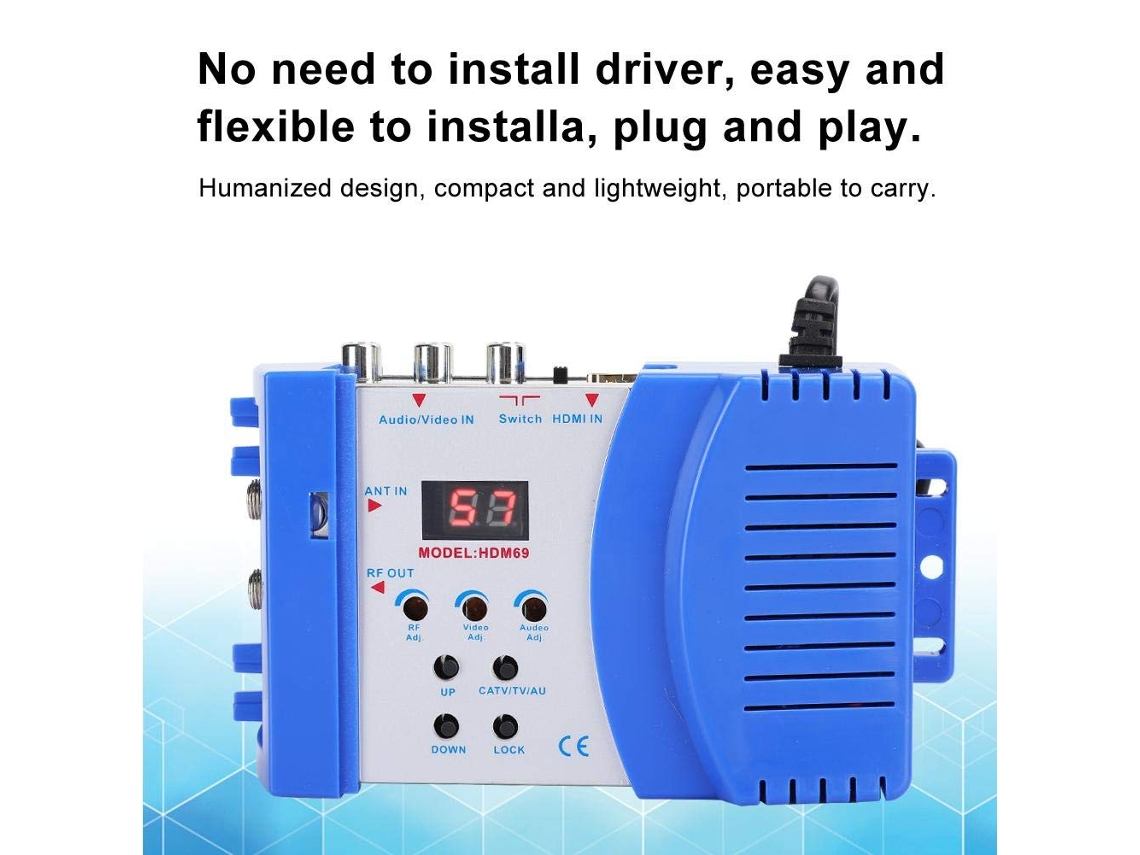 Modulador Analógico Rf Hdmi 1080P para Tv Pc Dvd | Worten.pt